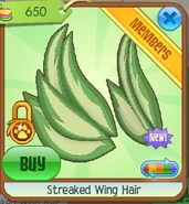 Streaked Wing Hair | Animal Jam Item Worth Wiki | Fandom
