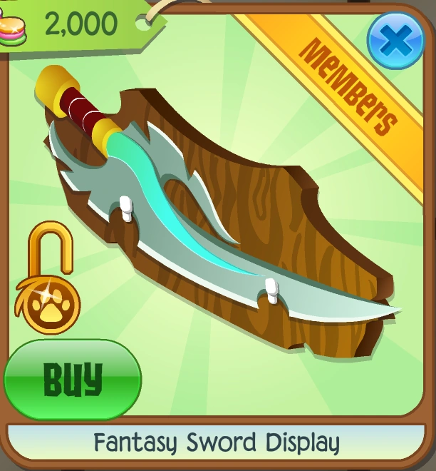 Fantasy Sword Display | Animal Jam Item Worth Wiki | Fandom