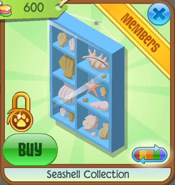 Seashell Collection | Animal Jam Item Worth Wiki | Fandom