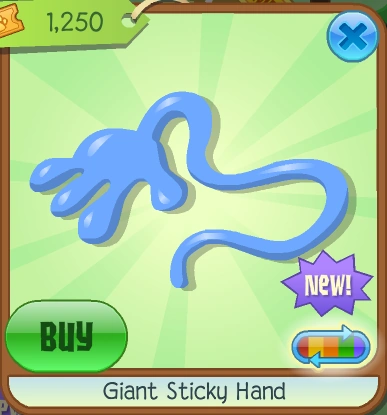 Giant Sticky Hand | Animal Jam Item Worth Wiki | Fandom