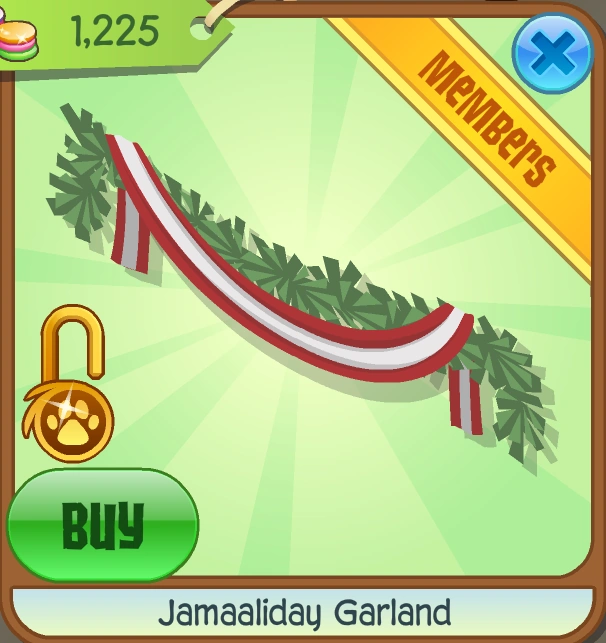 Jamaaliday Garland | Animal Jam Item Worth Wiki | Fandom