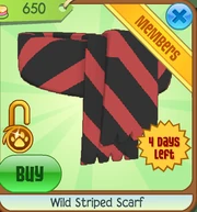 Striped Scarf | Animal Jam Item Worth Wiki | Fandom