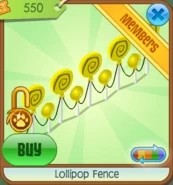 Lollipop Fence | Animal Jam Item Worth Wiki | Fandom