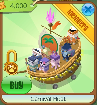 Carnival Float | Animal Jam Item Worth Wiki | Fandom