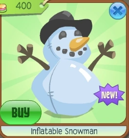 Inflatable Snowman | Animal Jam Item Worth Wiki | Fandom