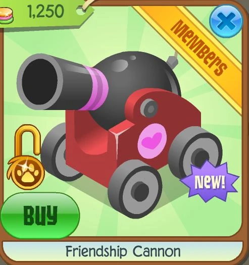 Friendship Cannon | Animal Jam Item Worth Wiki | Fandom
