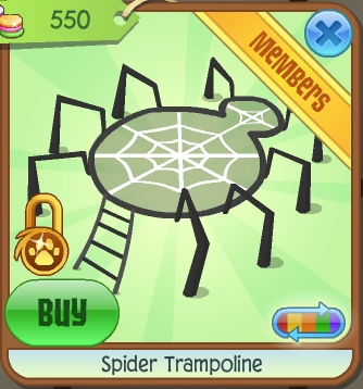 Spider Trampoline | Animal Jam Item Worth Wiki | Fandom