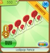 Lollipop Fence | Animal Jam Item Worth Wiki | Fandom