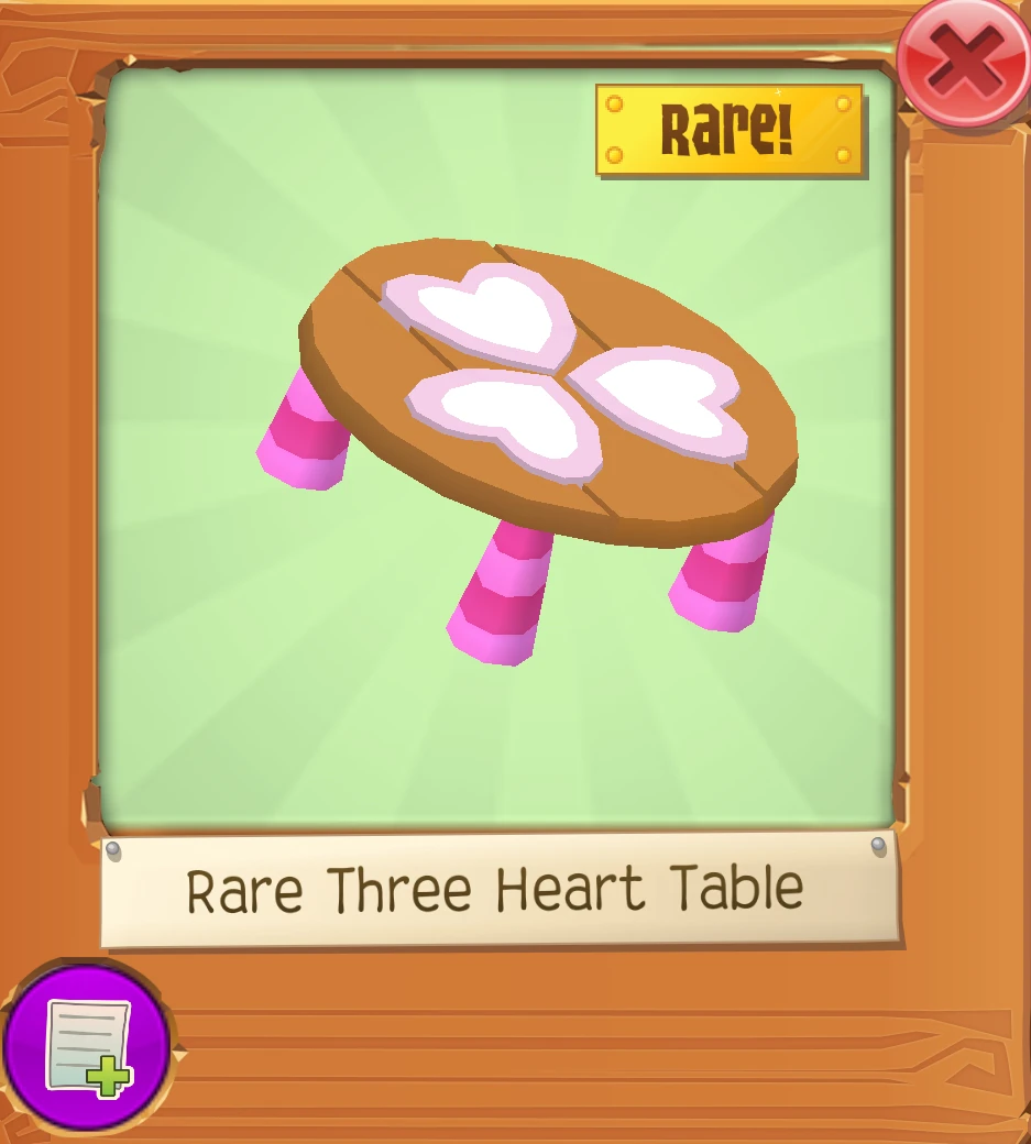 Three Heart Table/Leilani | Animal Jam Wiki | Fandom