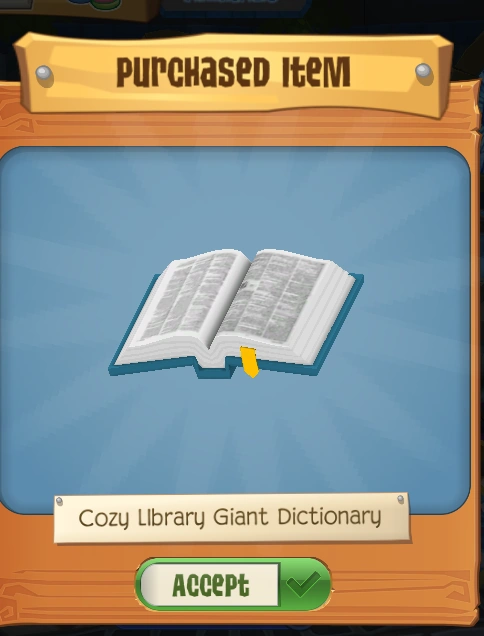 Cozy Library Giant Dictionary | Animal Jam Wiki | Fandom