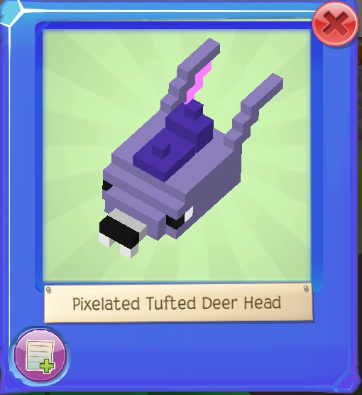 Pixelated Tufted Deer Head | Animal Jam Wiki | Fandom