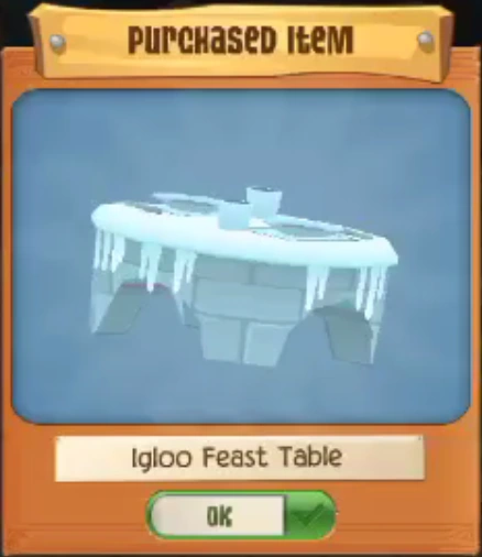 Igloo Feast Table | Animal Jam Wiki | Fandom