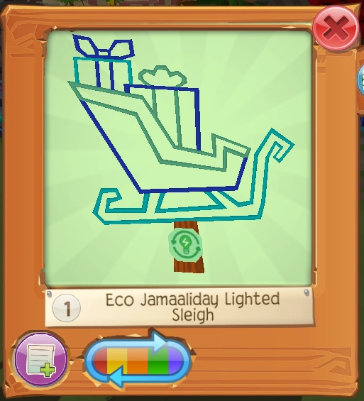 Eco Jamaaliday Lighted Sleigh/Unreleased | Animal Jam Wiki | Fandom