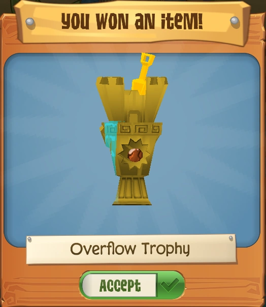 Overflow Trophy | Animal Jam Wiki | Fandom