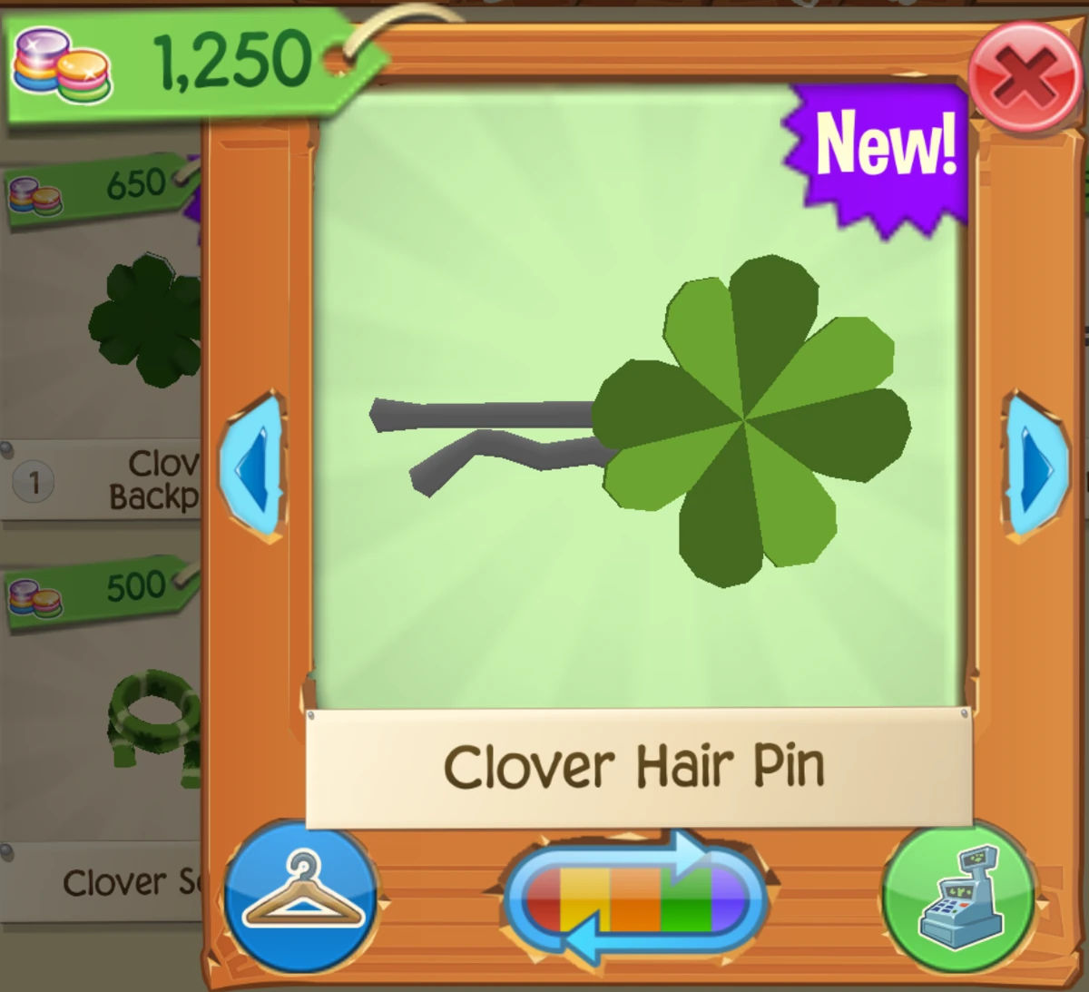 Clover Hair Pin | Animal Jam Wiki | Fandom