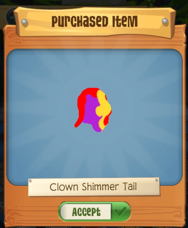 Clown Shimmer Tail | Animal Jam Wiki | Fandom