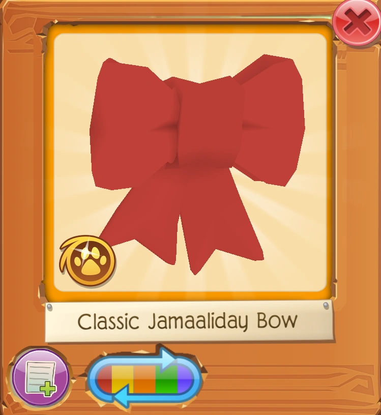 Classic Jamaaliday Bow | Animal Jam Wiki | Fandom