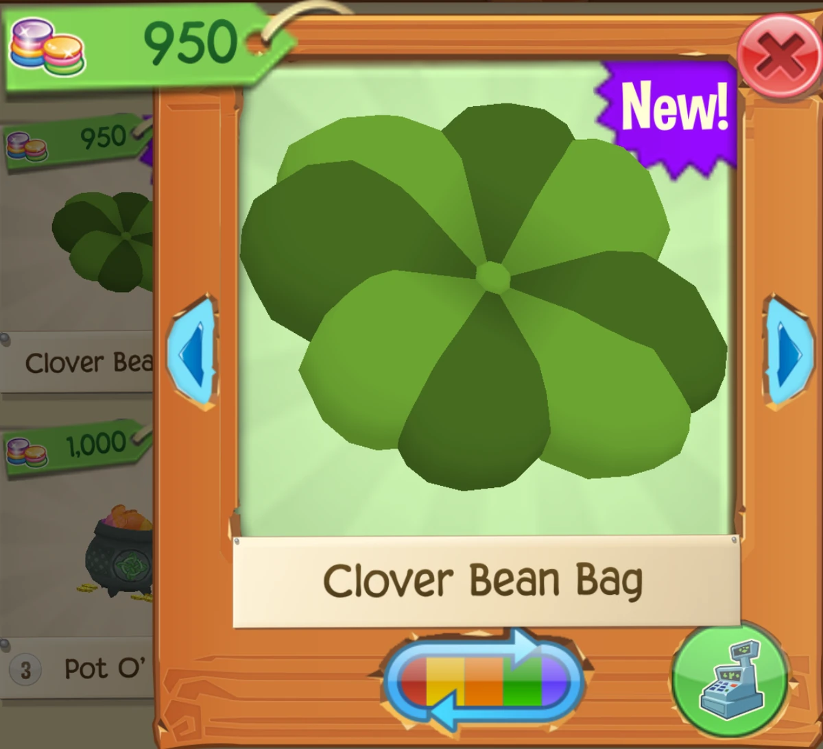 Clover Bean Bag | Animal Jam Wiki | Fandom