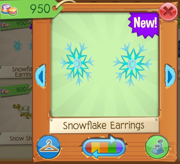 Snowflake Earrings | Animal Jam Wiki | Fandom