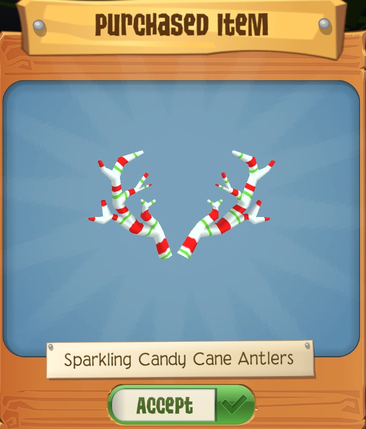 Sparkling Candy Cane Antlers | Animal Jam Wiki | Fandom