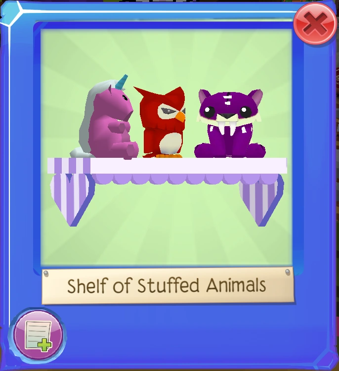 Shelf of Stuffed Animals | Animal Jam Wiki | Fandom