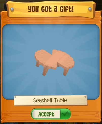 Seashell Table | Animal Jam Wiki | Fandom