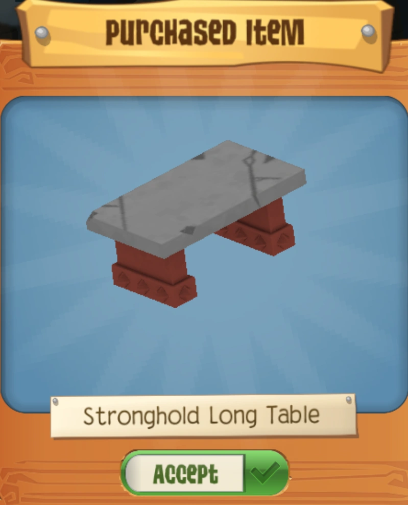 Stronghold Long Table | Animal Jam Wiki | Fandom