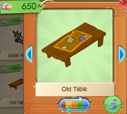 Old Table | Animal Jam Wiki | Fandom