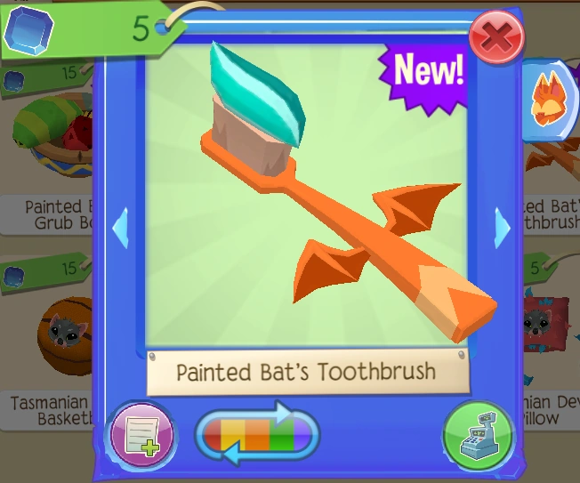Painted Bat's Toothbrush | Animal Jam Wiki | Fandom