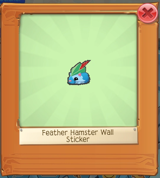 Feather Hamster Wall Sticker | Animal Jam Wiki | Fandom