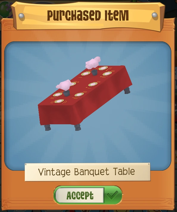 Vintage Banquet Table | Animal Jam Wiki | Fandom