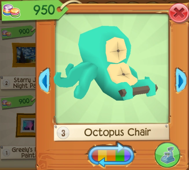 Octopus Chair | Animal Jam Wiki | Fandom