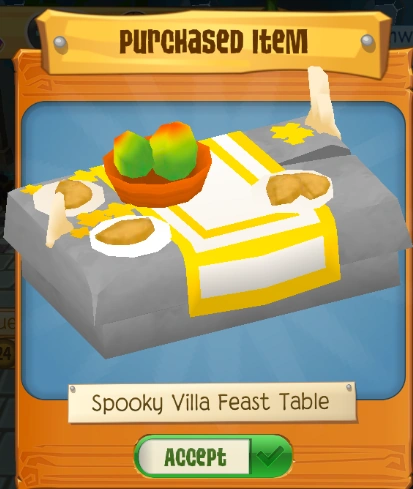 Spooky Villa Feast Table | Animal Jam Wiki | Fandom