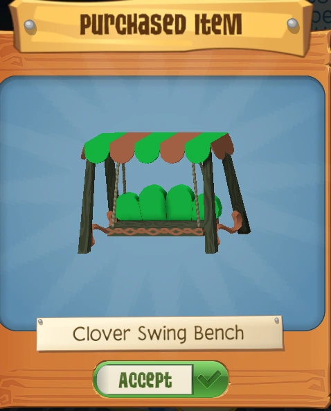 Clover Swing Bench | Animal Jam Wiki | Fandom