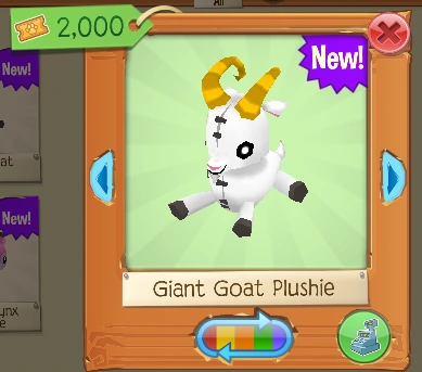 Giant Goat Plushie | Animal Jam Wiki | Fandom