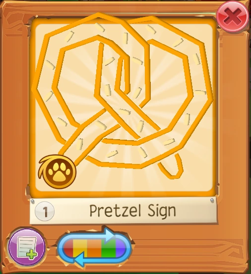 Pretzel Sign | Animal Jam Wiki | Fandom