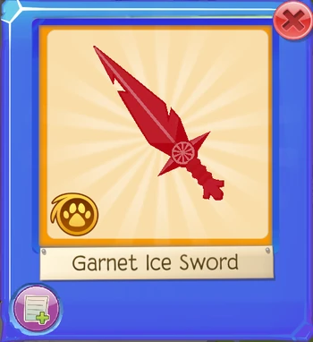 Garnet Ice Sword | Animal Jam Wiki | Fandom