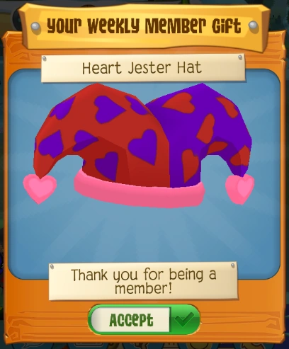 Heart Jester Hat | Animal Jam Wiki | Fandom
