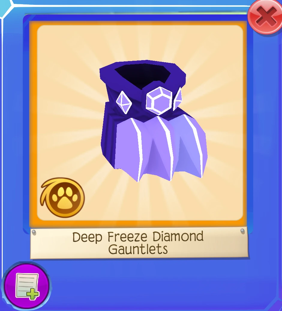 Deep Freeze Diamond Gauntlets | Animal Jam Wiki | Fandom