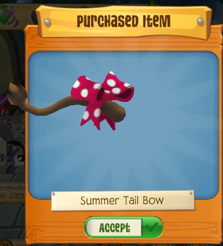 Summer Tail Bow | Animal Jam Wiki | Fandom