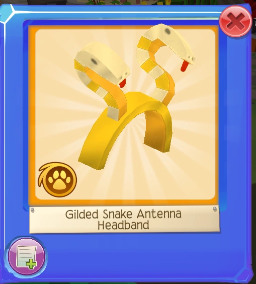 Gilded Snake Antenna Headband | Animal Jam Wiki | Fandom