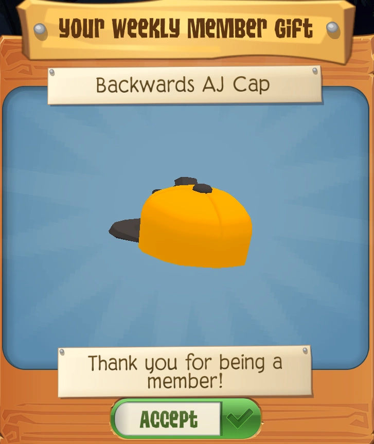 Backwards AJ Cap | Animal Jam Wiki | Fandom