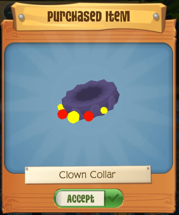 Clown Collar | Animal Jam Wiki | Fandom