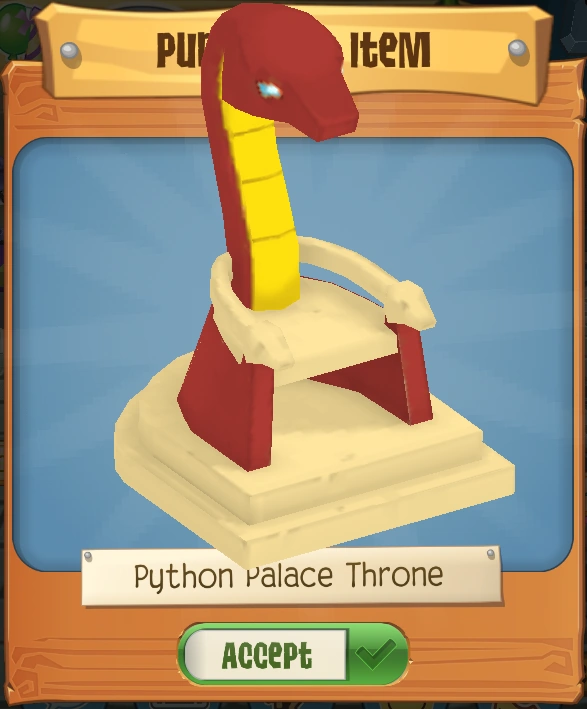 Python Palace Throne | Animal Jam Wiki | Fandom