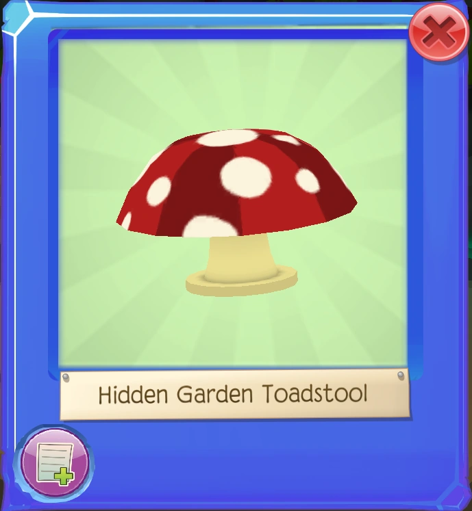 Hidden Garden Toadstool | Animal Jam Wiki | Fandom