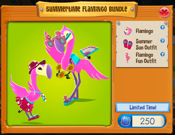 Summertime Flamingo Bundle | Animal Jam Wiki | Fandom