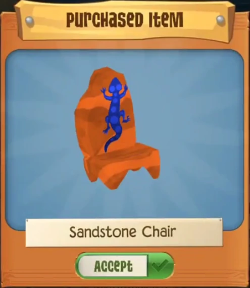 Sandstone Chair | Animal Jam Wiki | Fandom