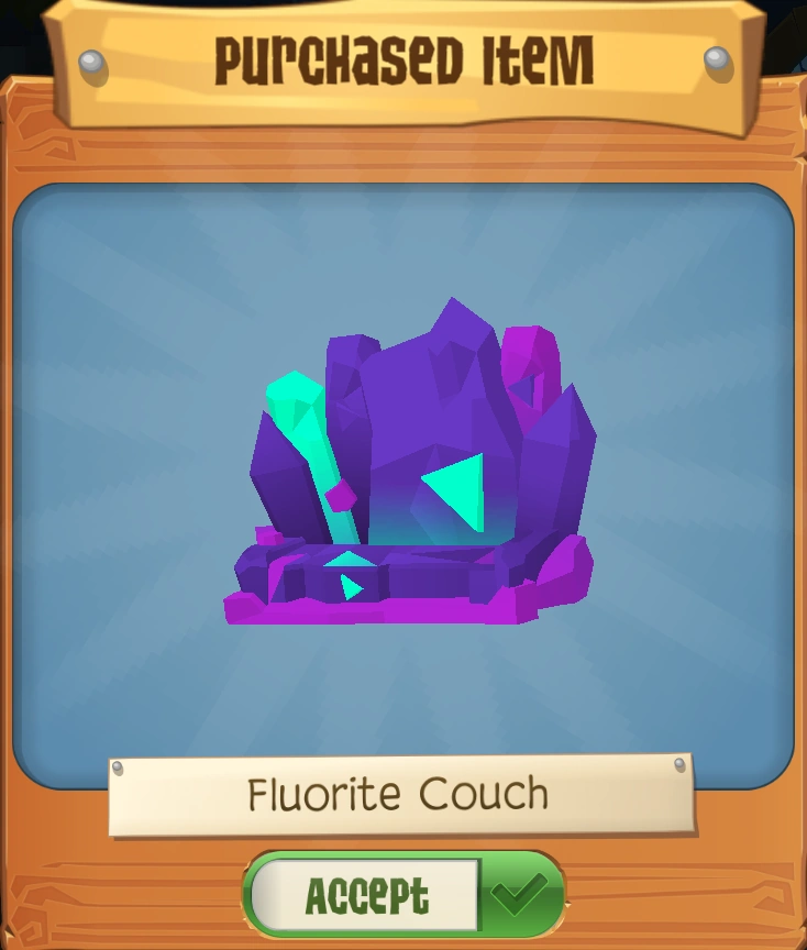 Fluorite Couch | Animal Jam Wiki | Fandom