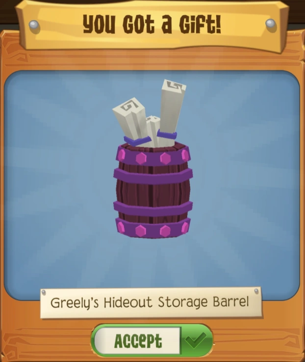 Greely's Hideout Storage Barrel | Animal Jam Wiki | Fandom