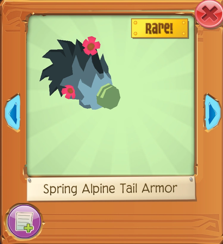 Spring Alpine Tail Armor/Leilani | Animal Jam Wiki | Fandom